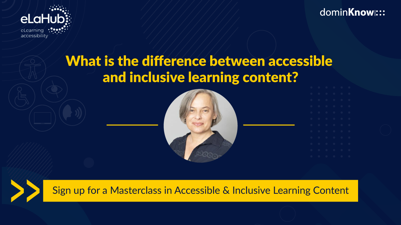 What is the difference between accessible and inclusive learning content?
